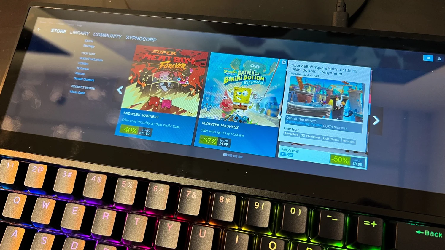 This Keyboard Has a Monitor Attached! — Sypnotix