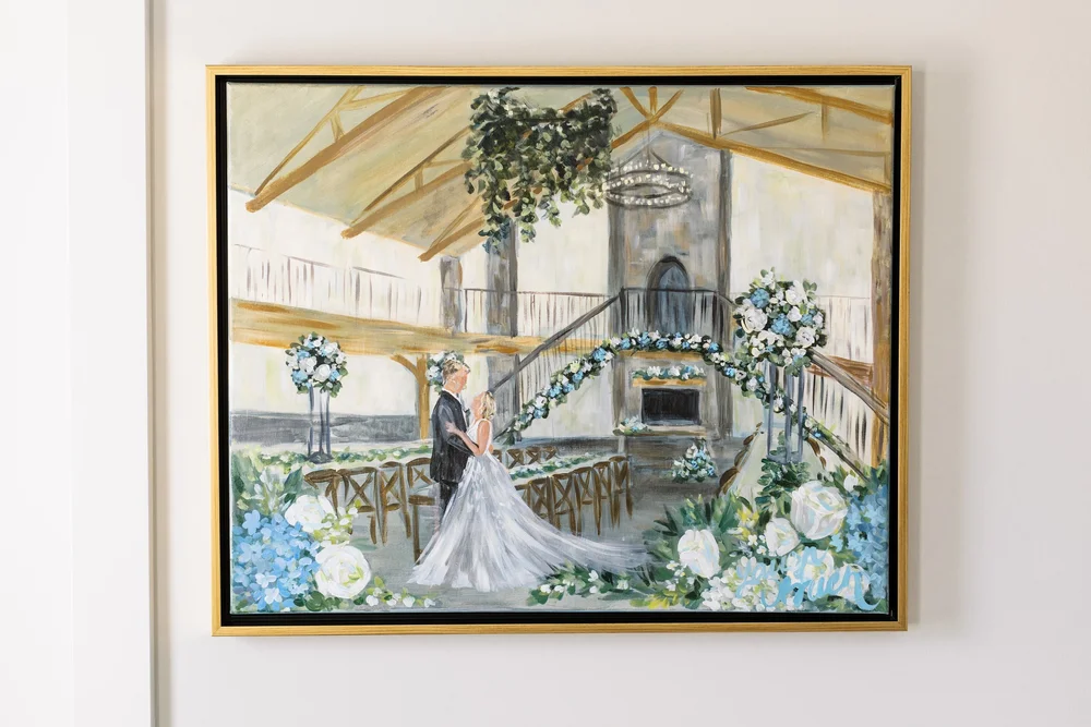 Live Wedding Painting — Lauren OBrien Art