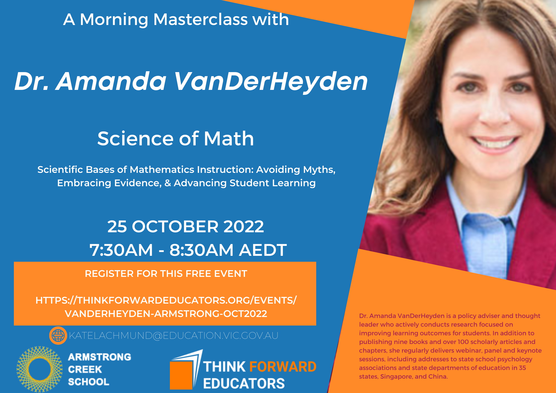 Science of Maths with Dr Amanda VanDerHeyden — Think Forward Educators
