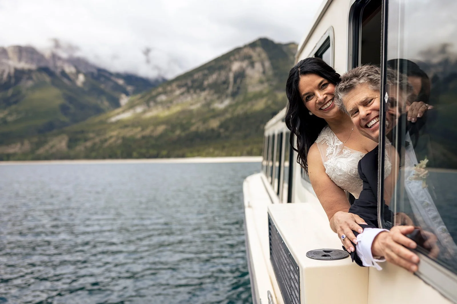 Spring Wedding in Banff National Park at Two Jack Lake — Wild Alpine ...