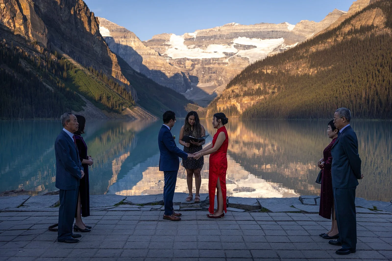 Intimate Sunrise Elopement at Lake Louise — Wild Alpine Image Co.