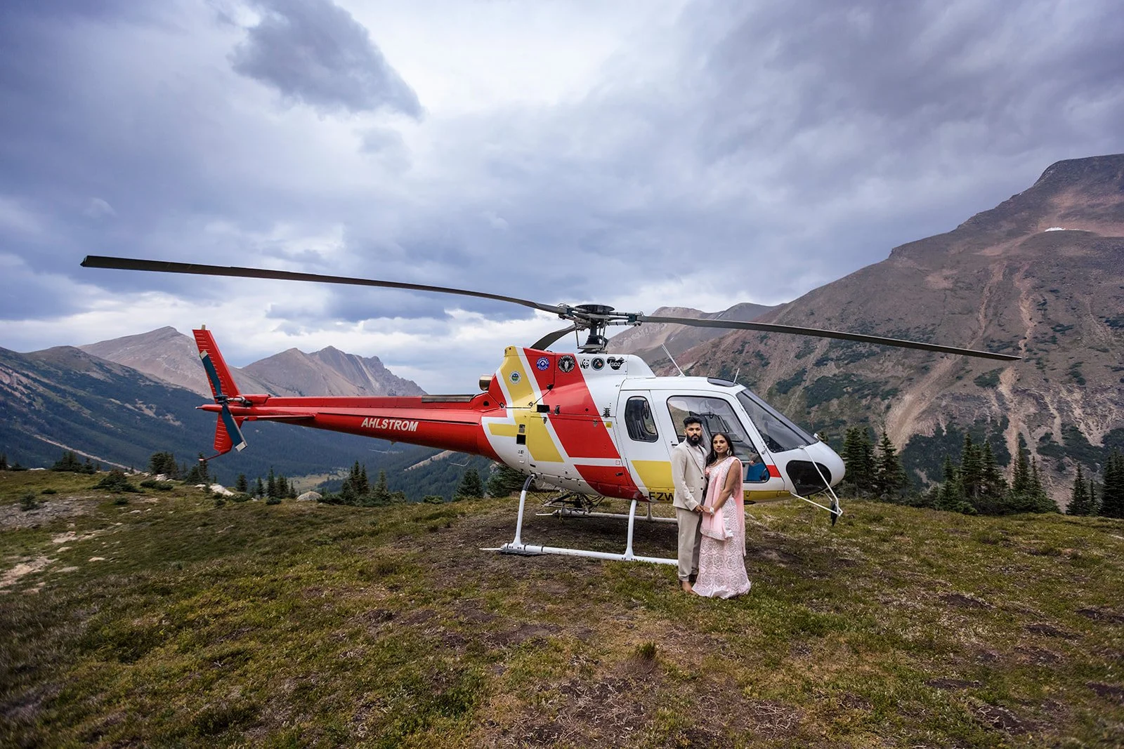 How to Plan Your Helicopter Wedding or Elopement in Banff and the ...