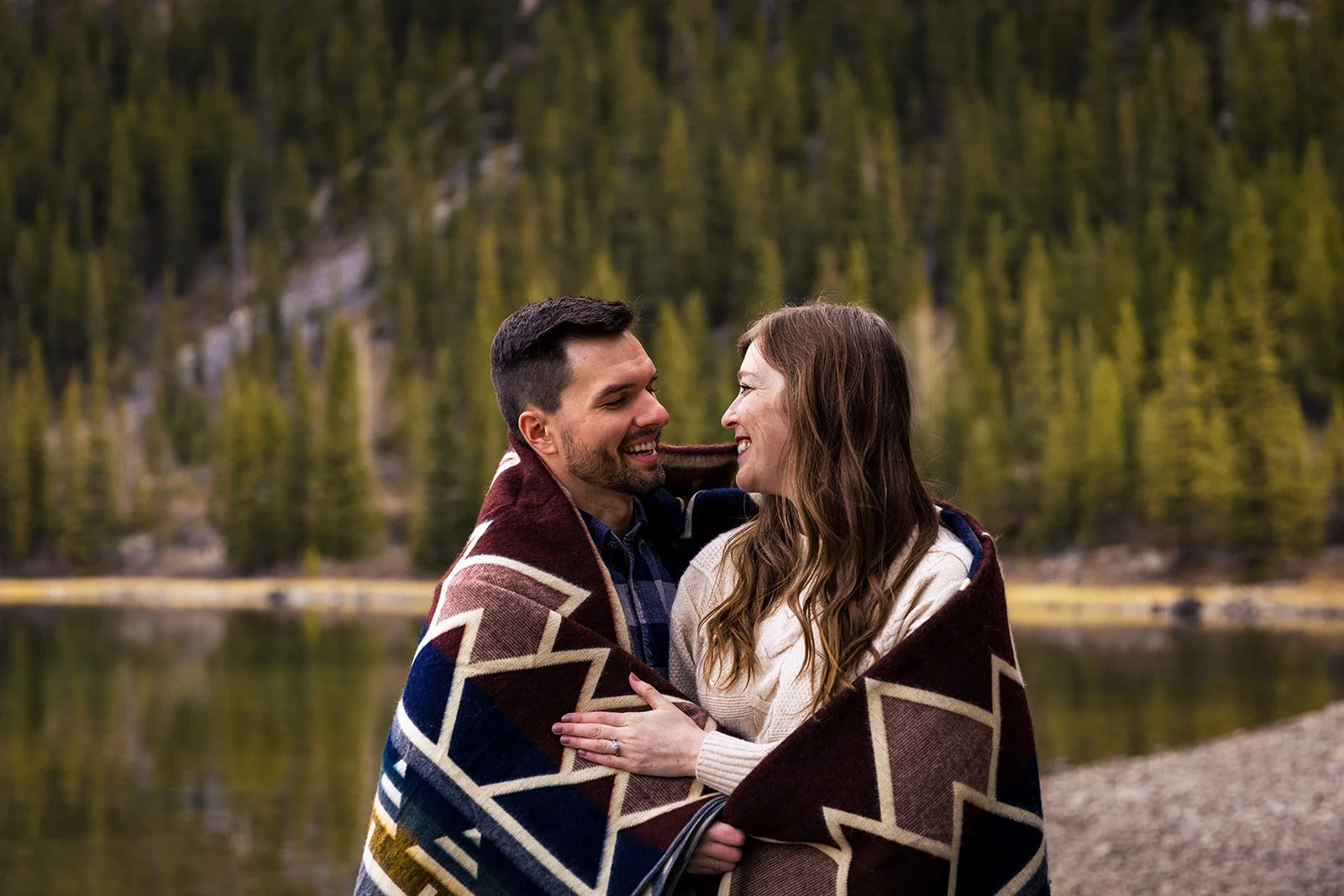 Waterfowl Lakes Engagement in Banff National Park — Wild Alpine Image Co.