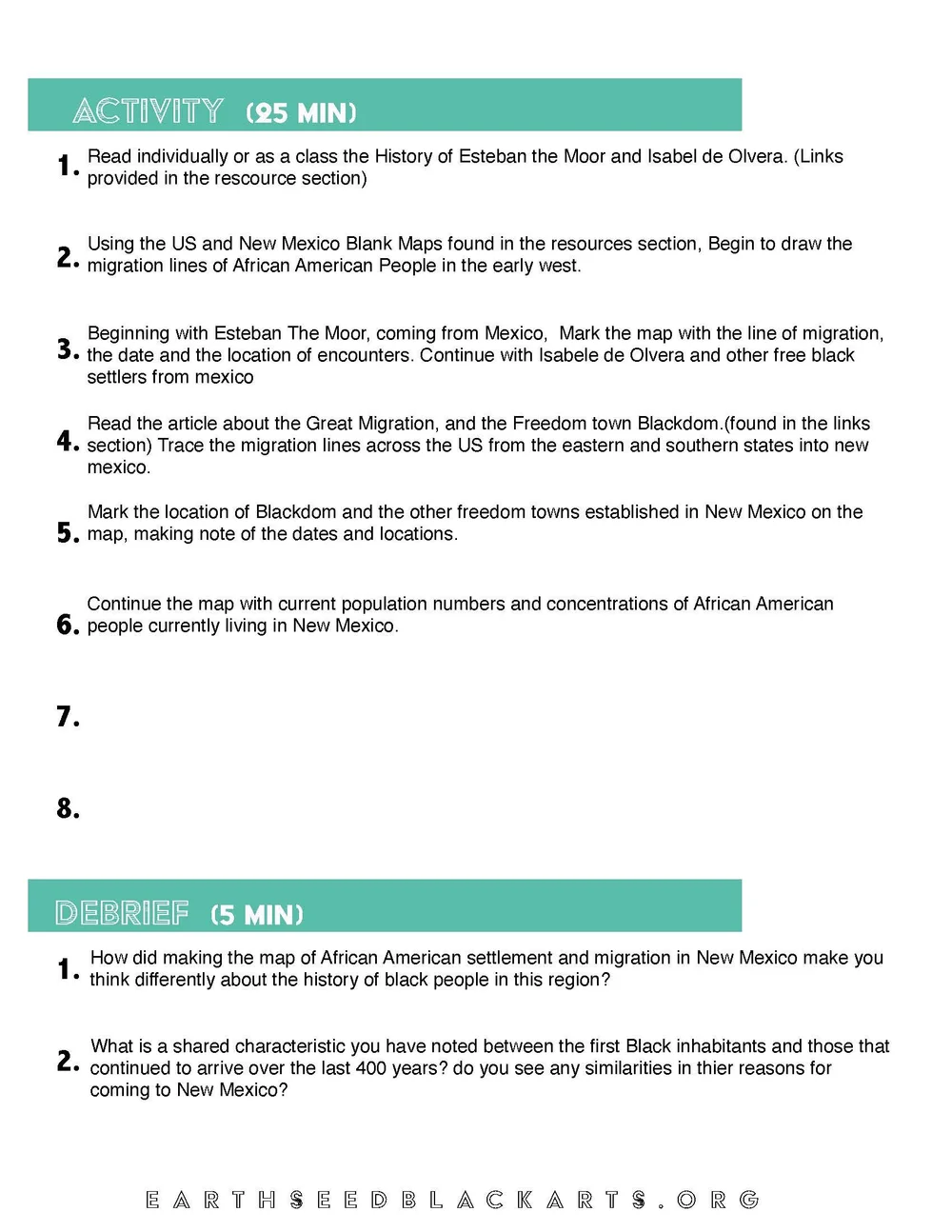 New Mexico Black History — Earthseed Black Arts Alliance