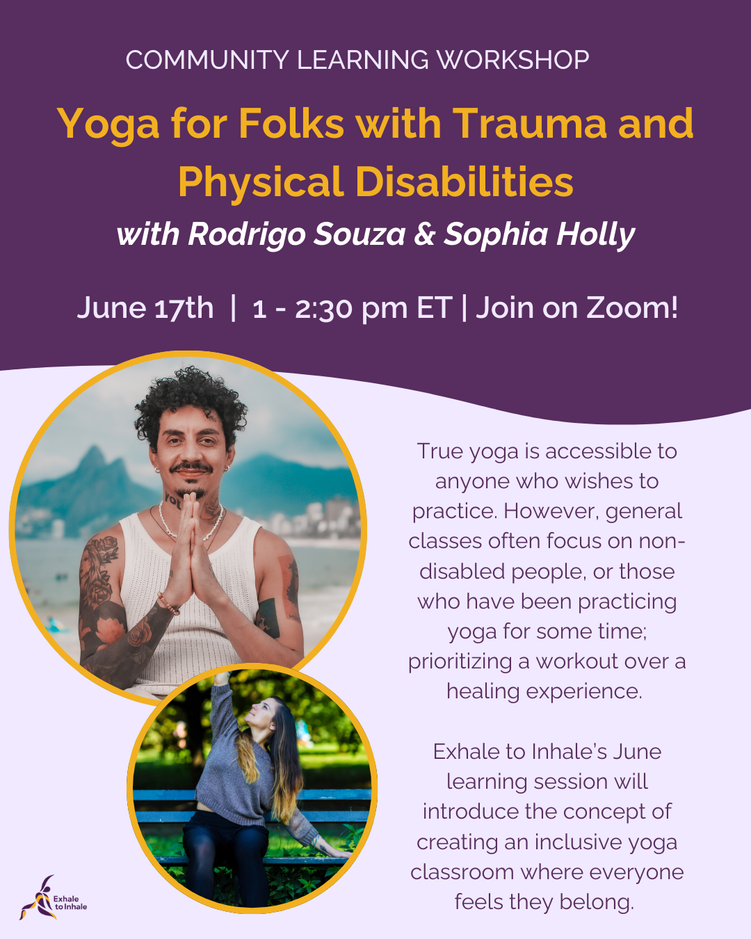 Community Learning Series — Exhale to Inhale