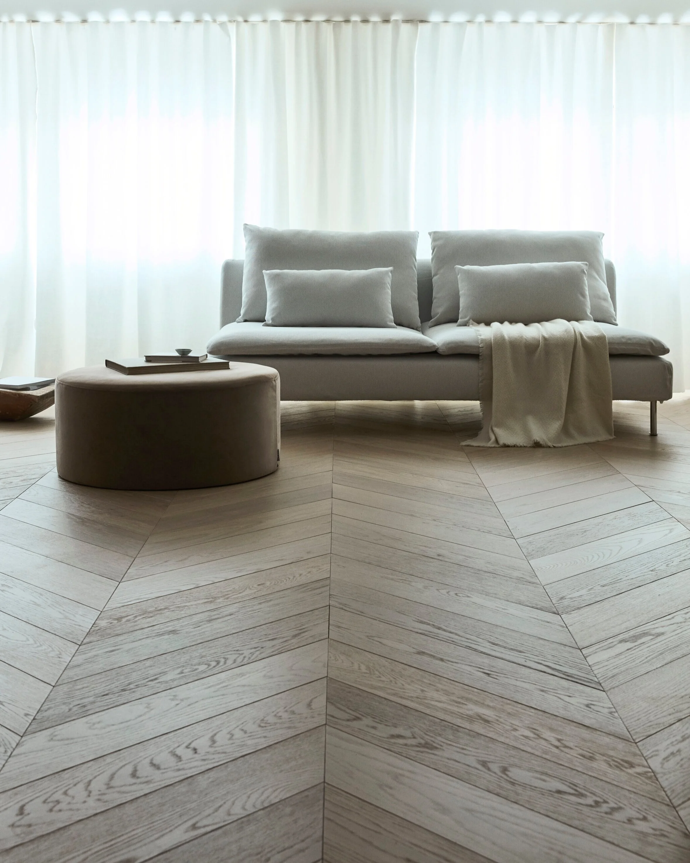 Sky White — Timberwise parkett | Håndlaget kvalitet etter ditt design