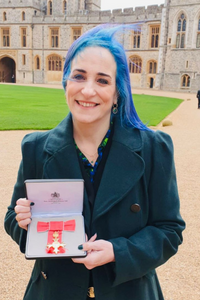 Sue Bell OBE presented with OBE at Investiture — Kids Inspire