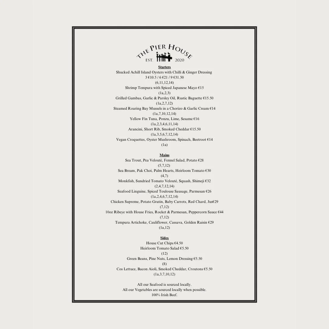 The Pier House Restaurant Howth | Local and Authentic