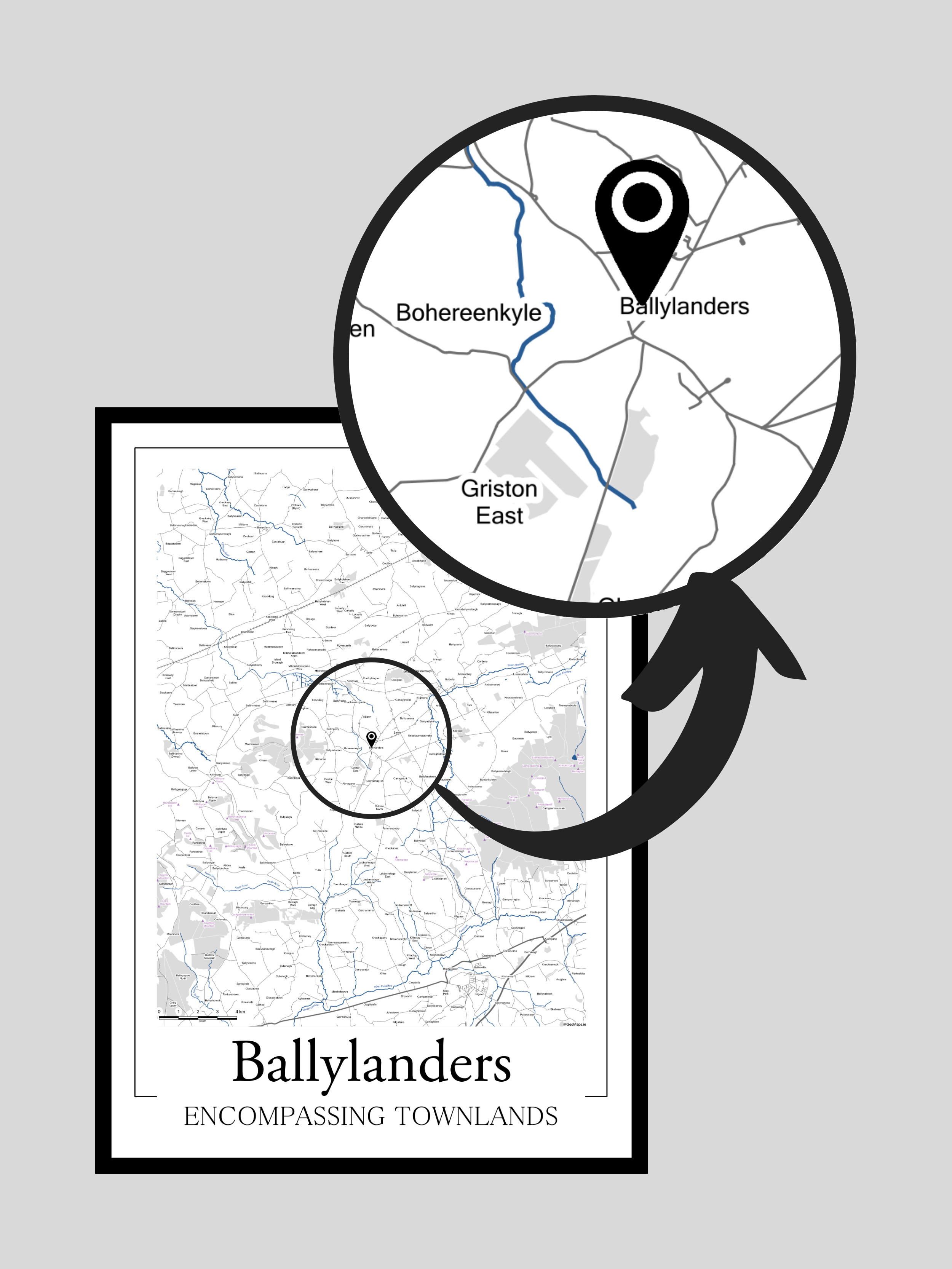 Kilbehenny - Encompassing Townlands Map — GeoMaps