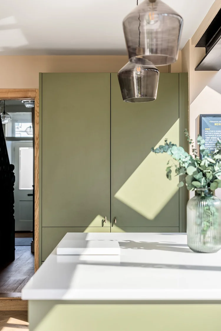 Stylish Nolte Olive Kitchen Design in Hove | The Kitchen Store