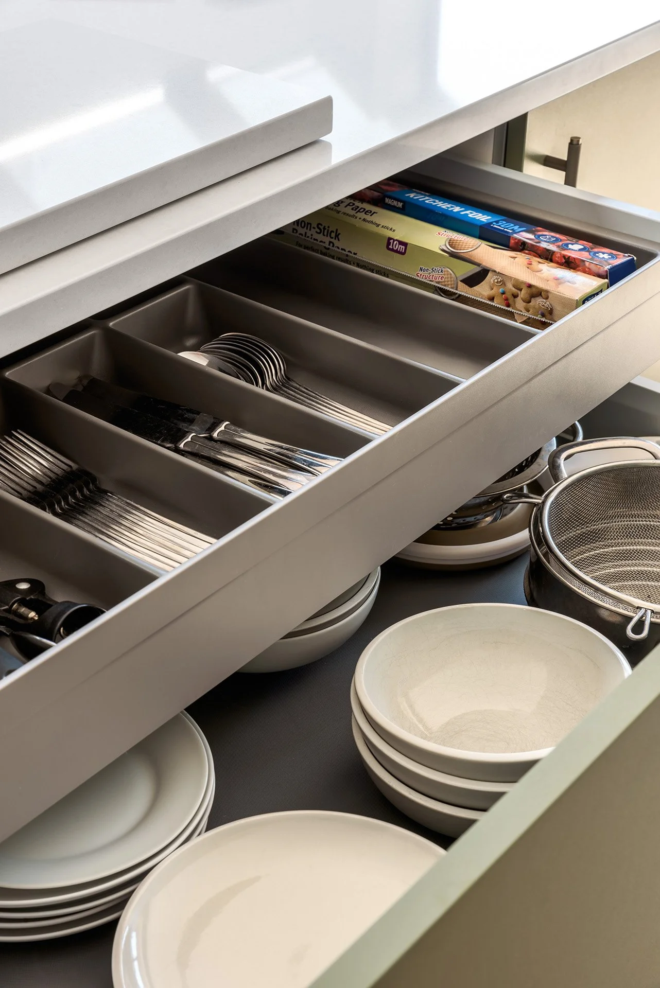 Stylish Nolte Olive Kitchen Design in Hove | The Kitchen Store