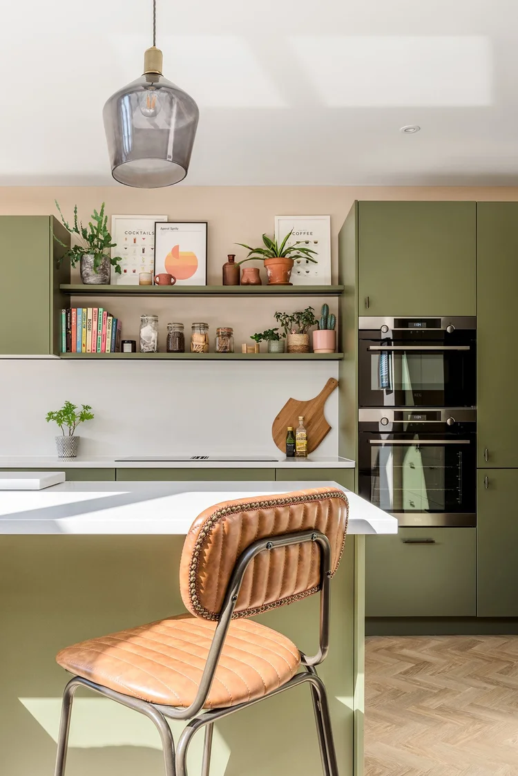 Stylish Nolte Olive Kitchen Design in Hove | The Kitchen Store