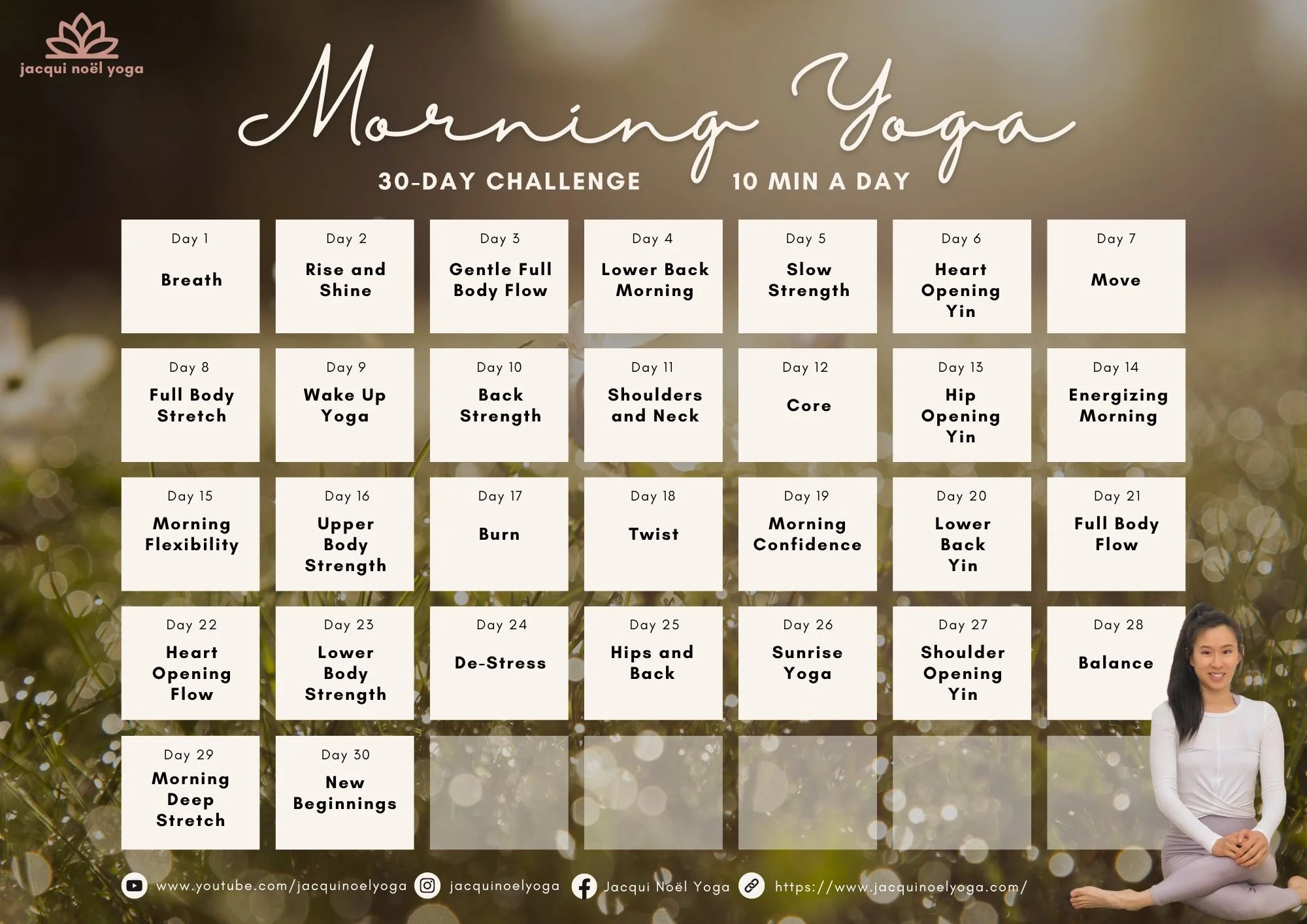 Yoga Calendar — Jacqui Noël Yoga