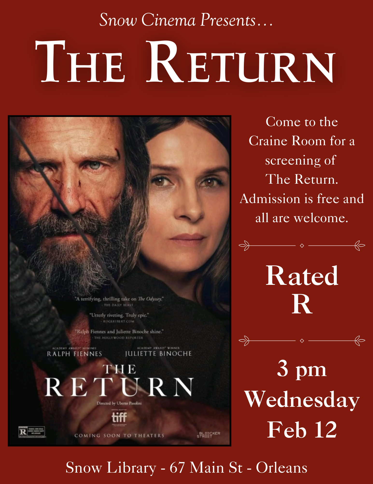 Library Events — Snow Library