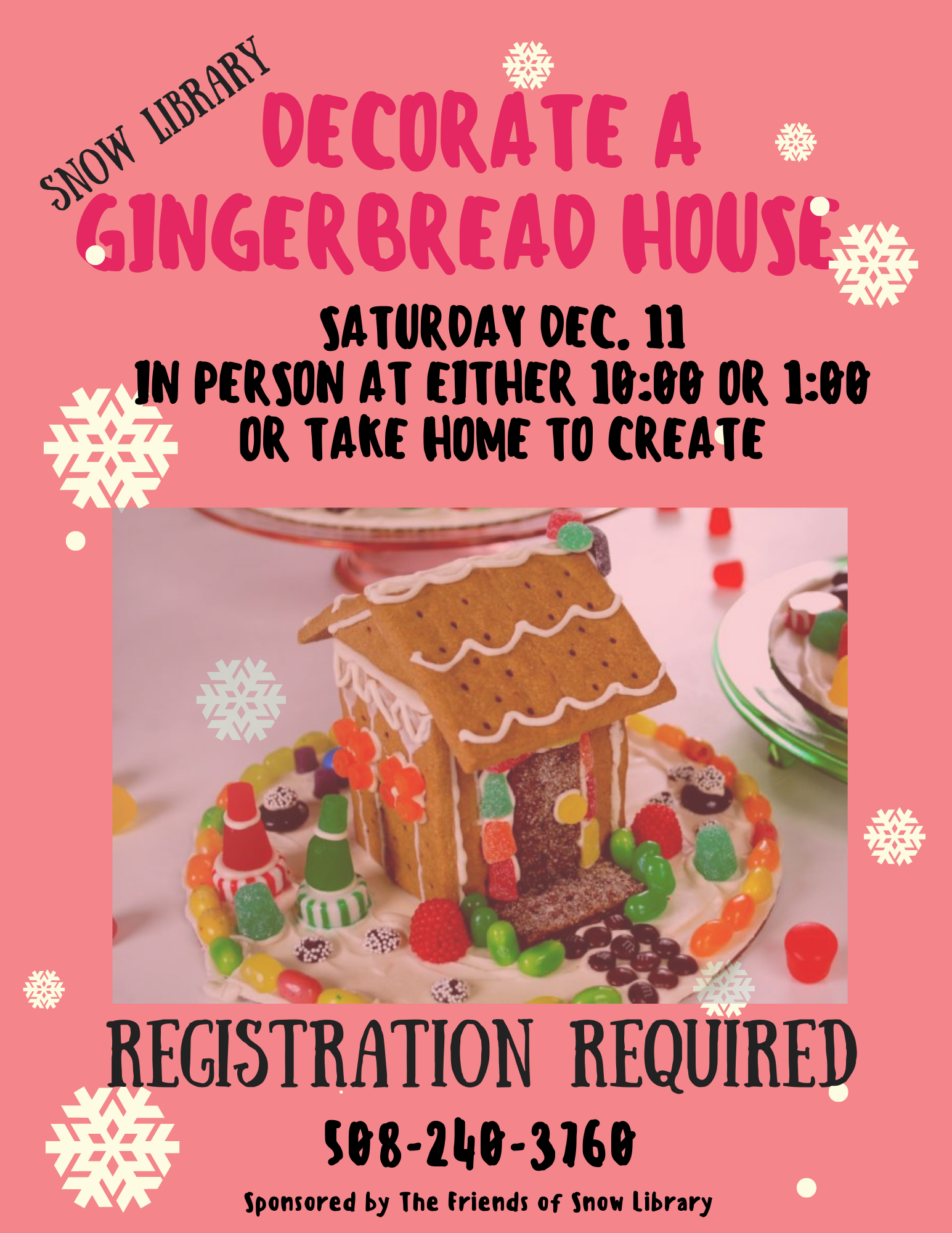 Gingerbread House Decorating (first session) — Snow Library
