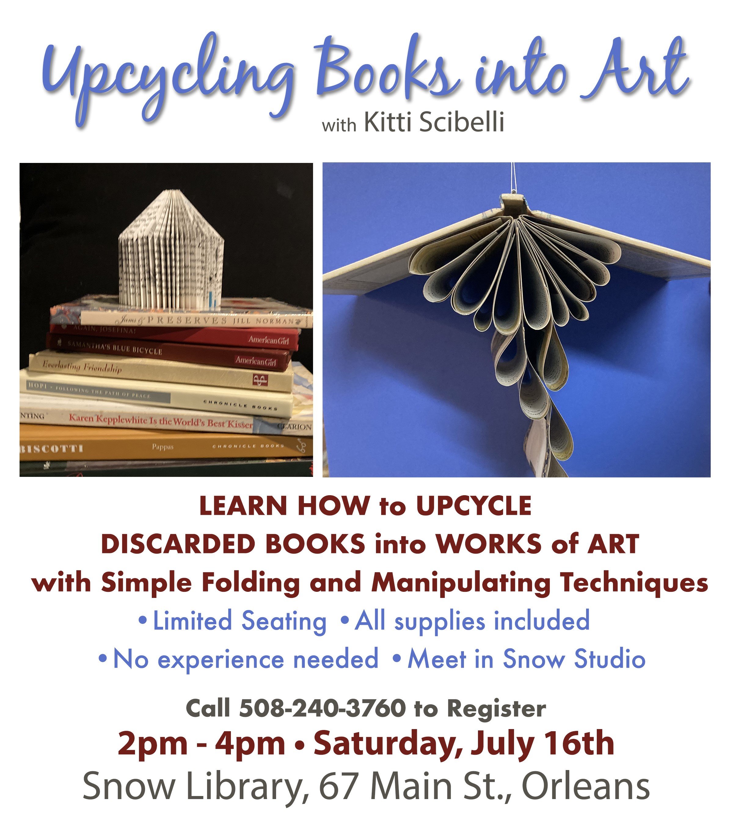 Upcycling Books Into Art — Snow Library
