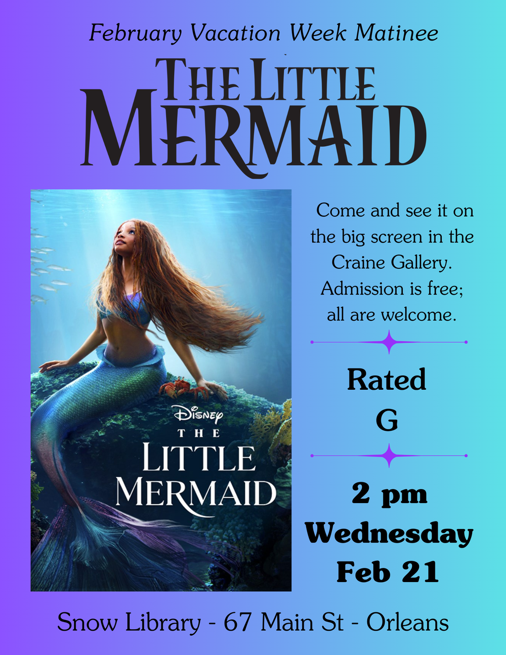 Movie: The Little Mermaid — Snow Library