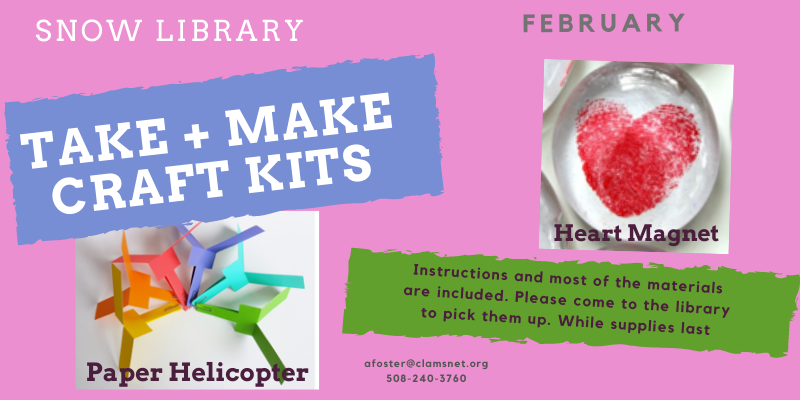 Take and Make Craft Kits — Snow Library