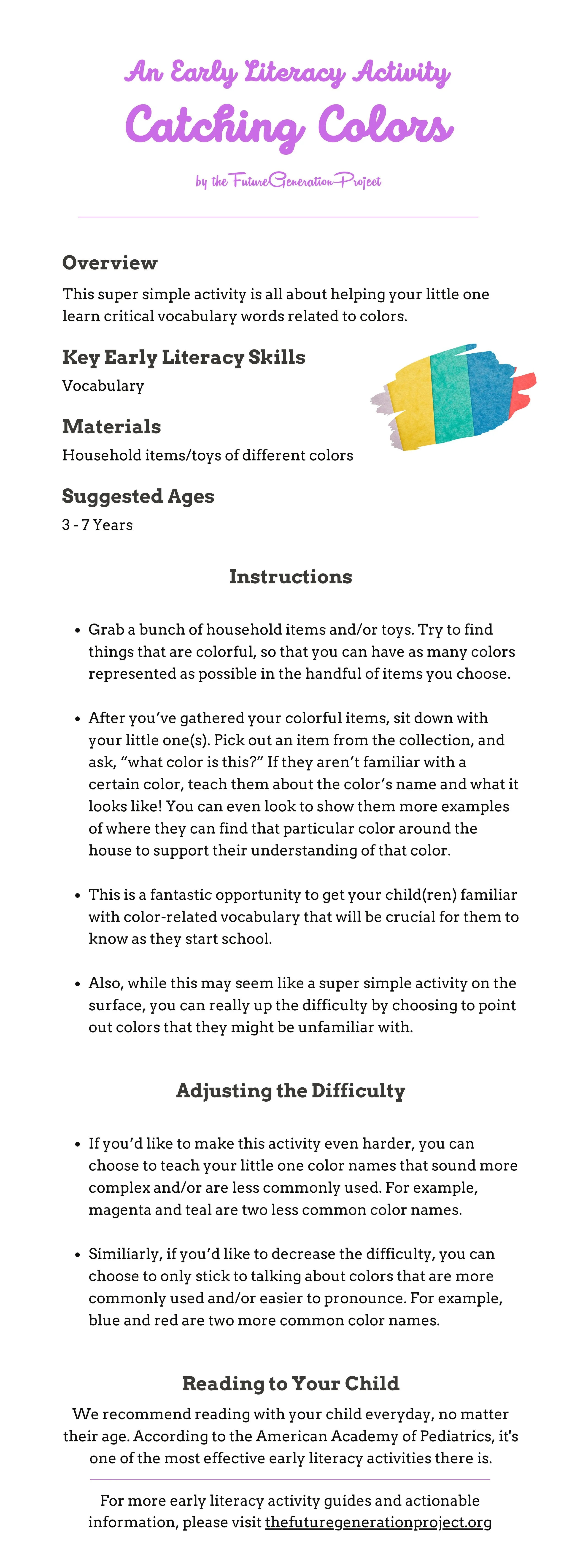 Catching Colors — The Future Generation Project