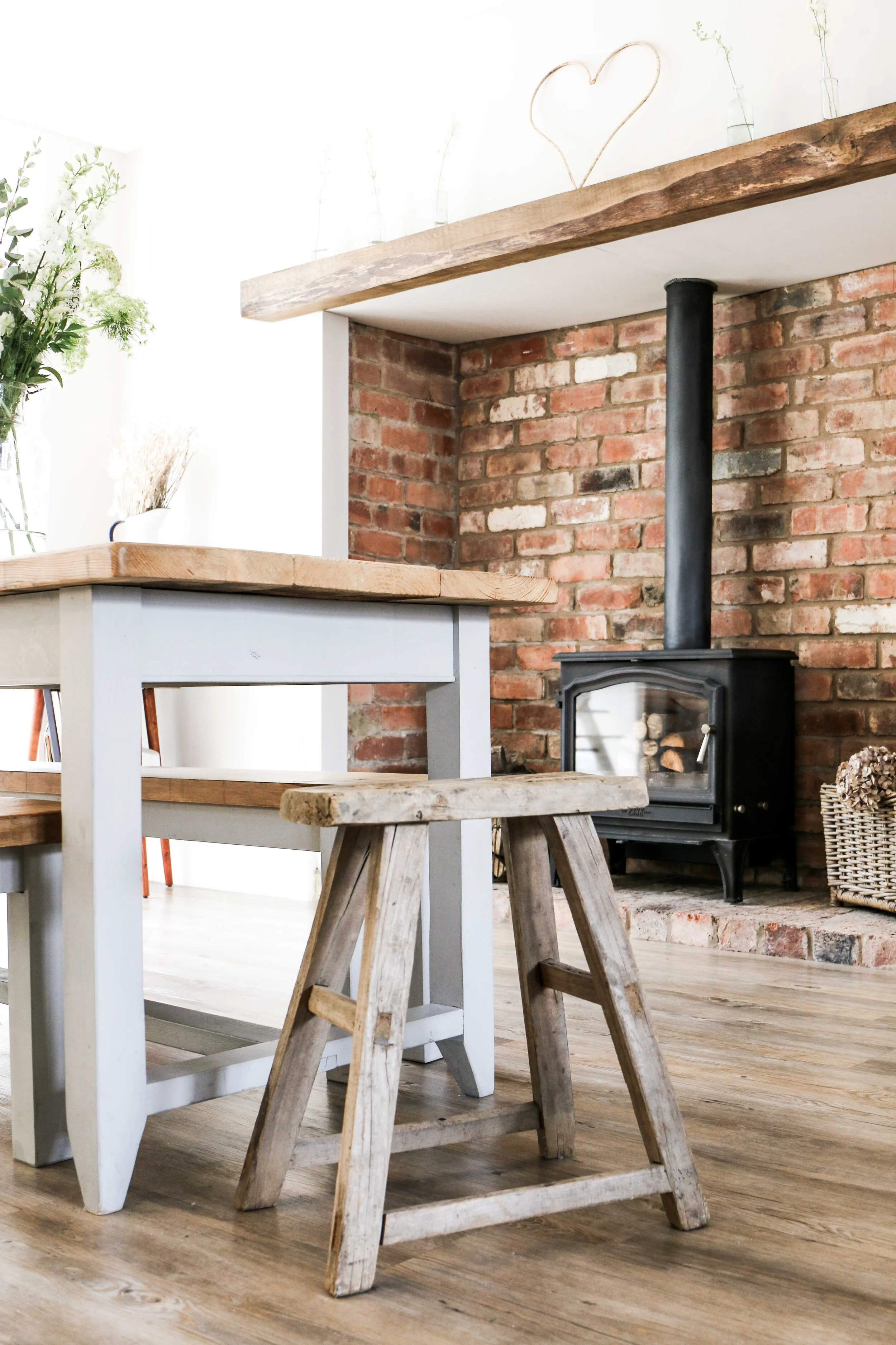 Country Home Décor Rustic Stool — The Interiors Yard