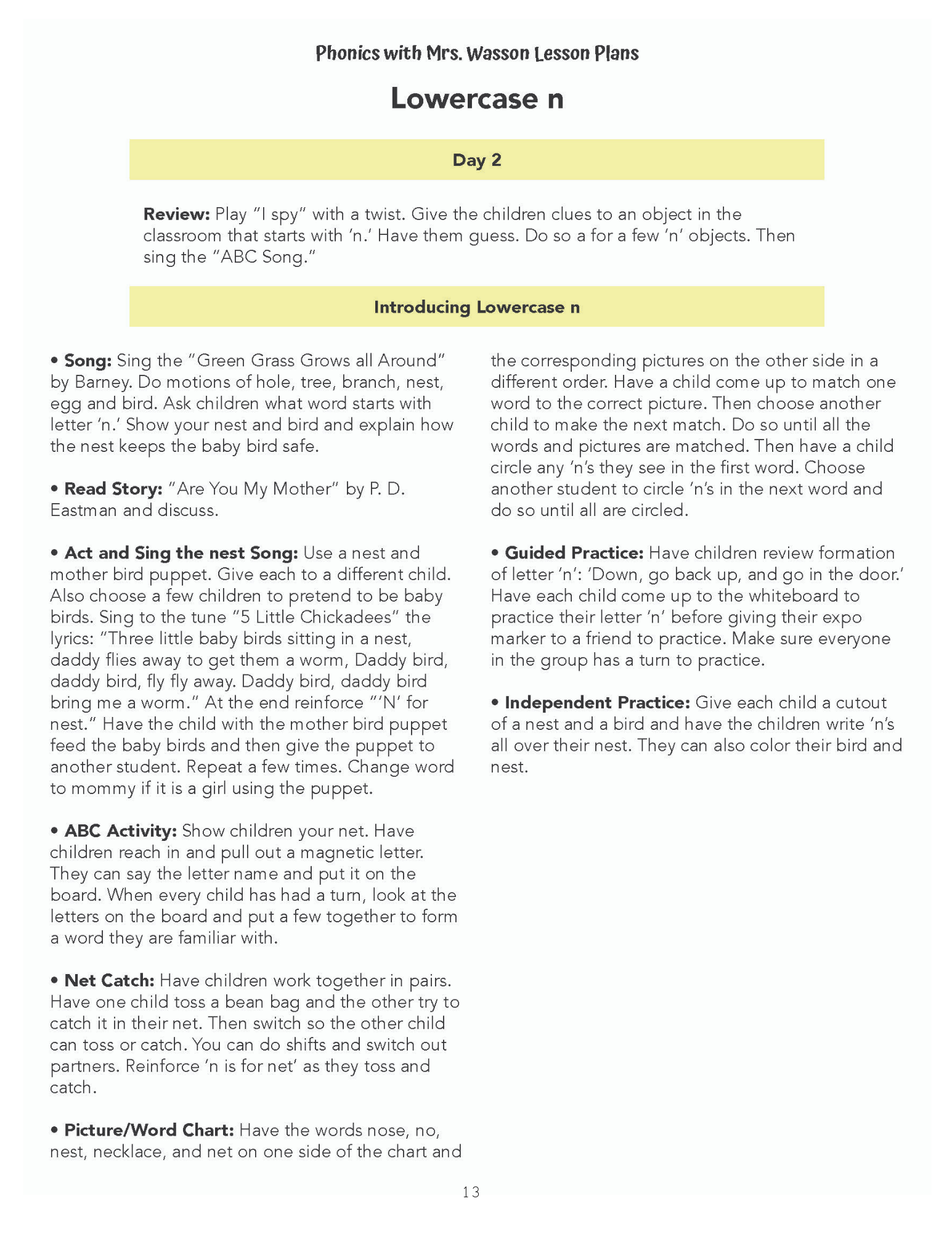 SERIES ONE FREEBIE — Bright Beginning Preschool