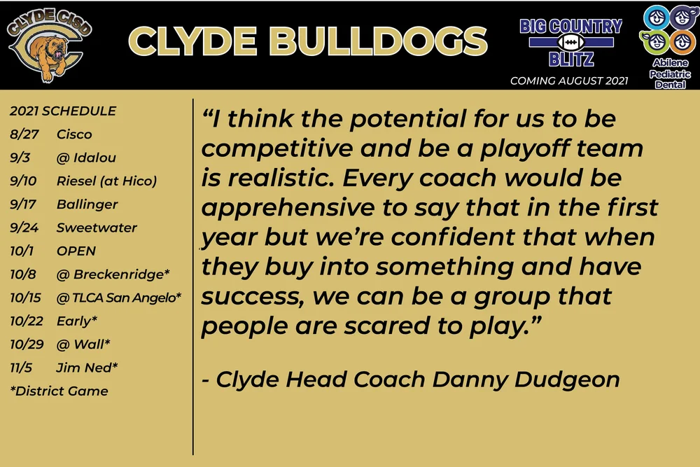 Clyde Bulldogs — Big Country Blitz