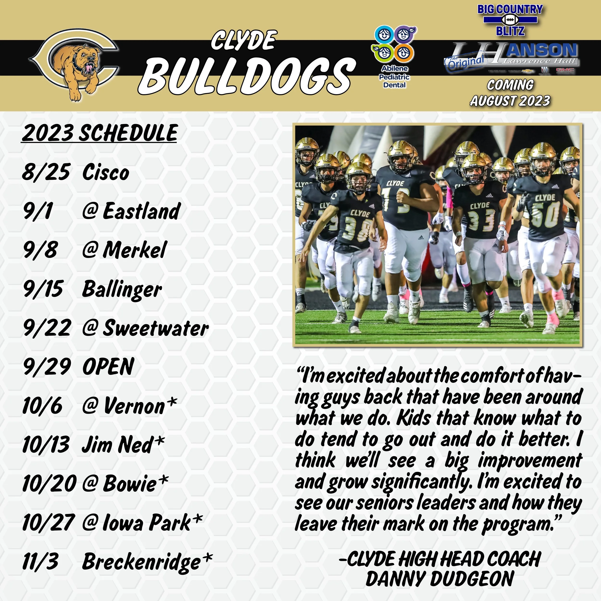 Clyde Bulldogs — Big Country Blitz