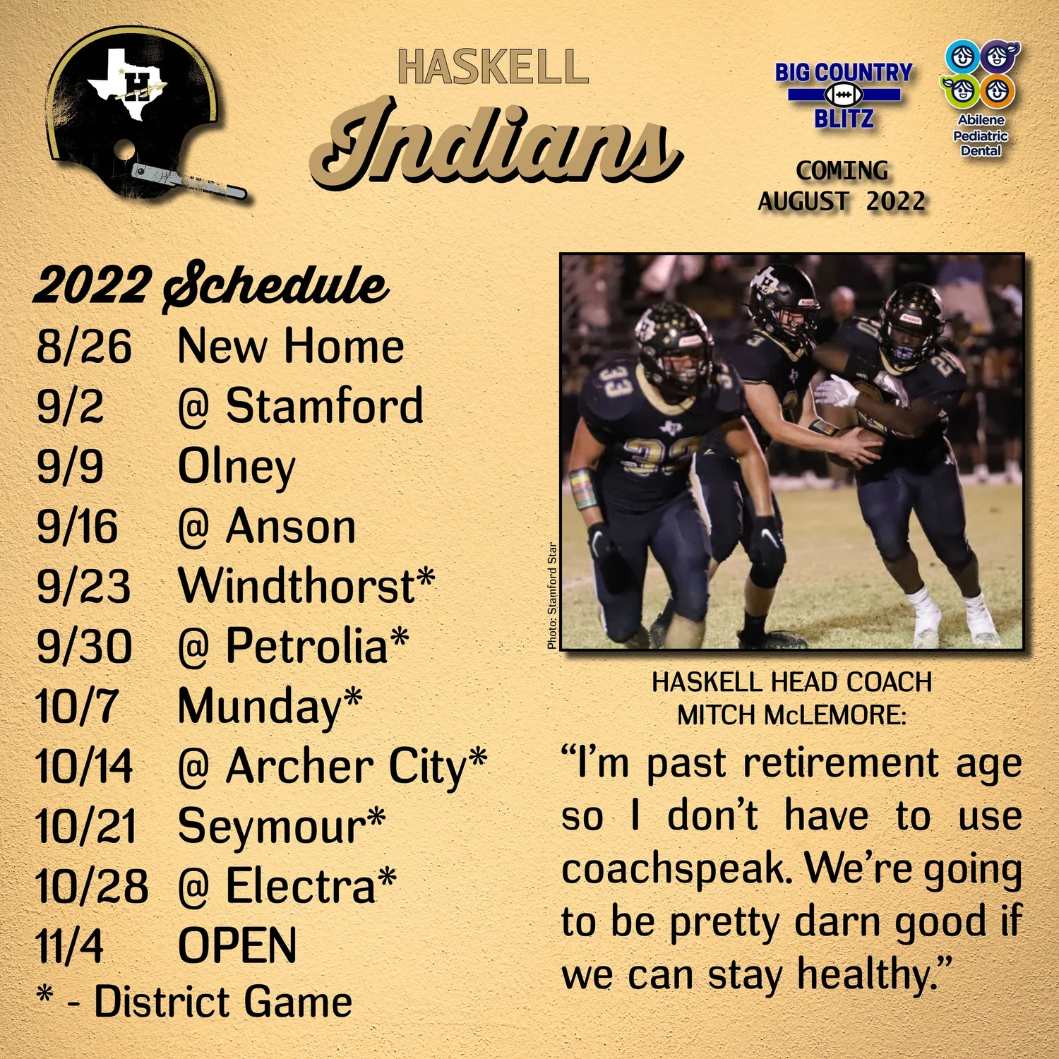 Haskell Indians — Big Country Blitz