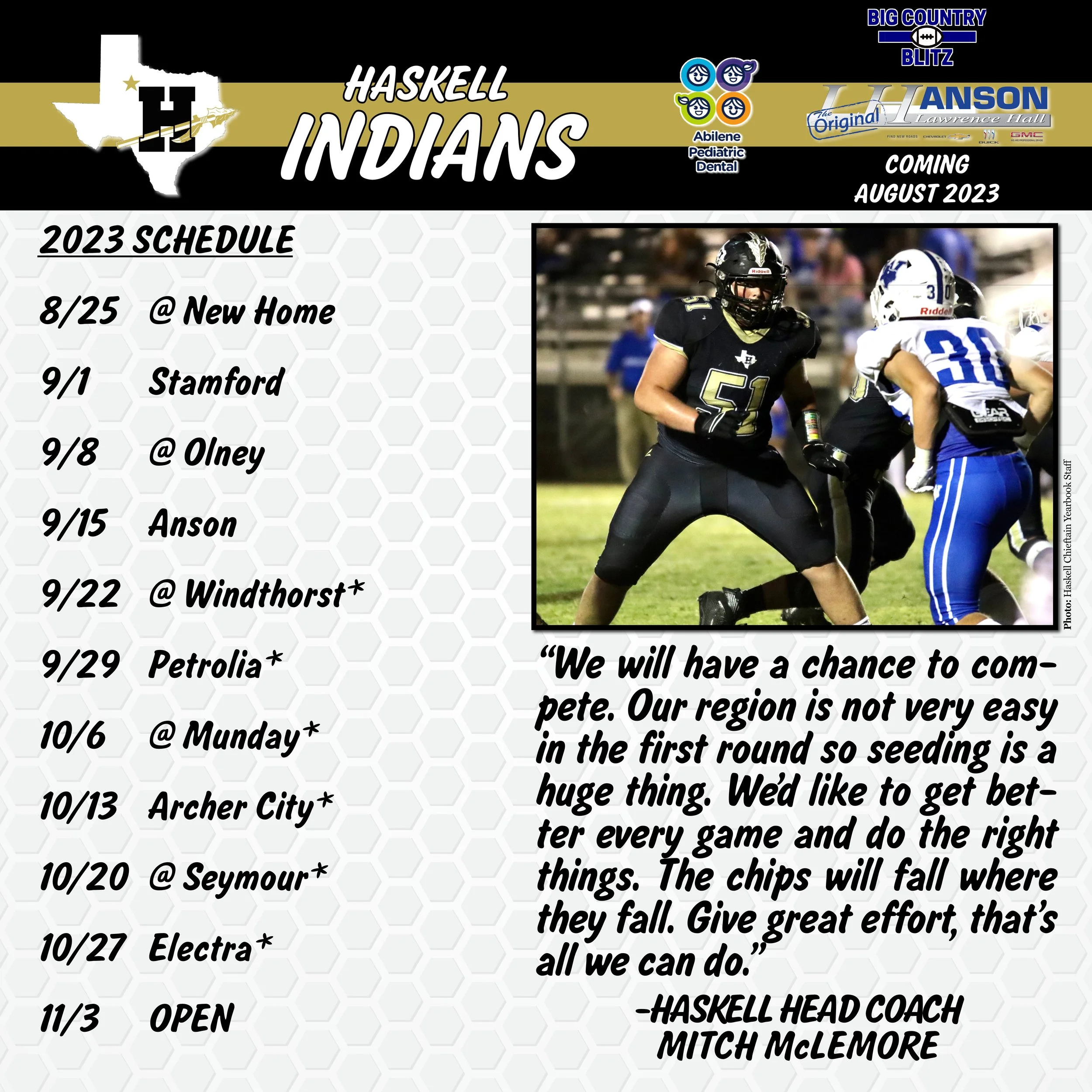 Haskell Indians — Big Country Blitz