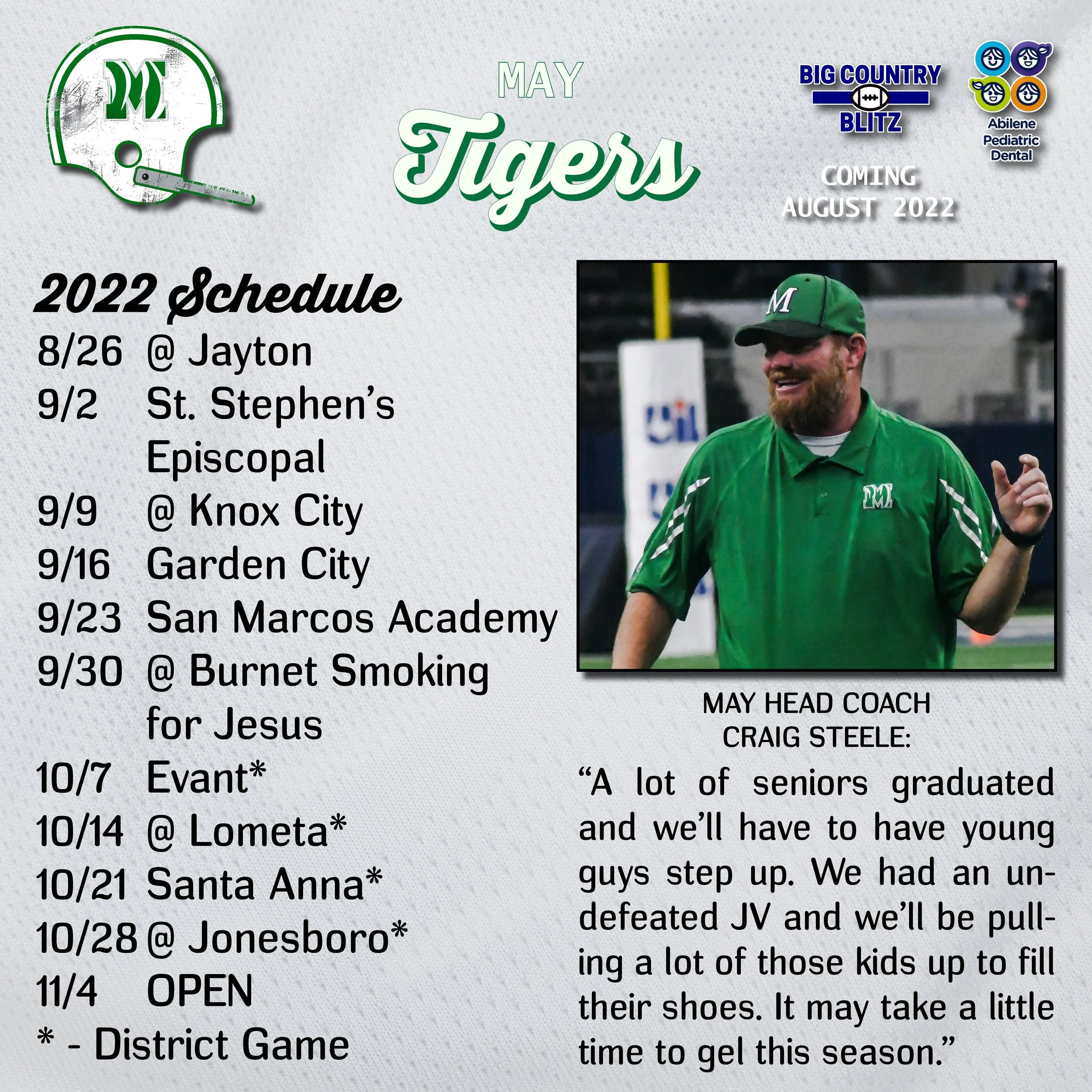May Tigers — Big Country Blitz