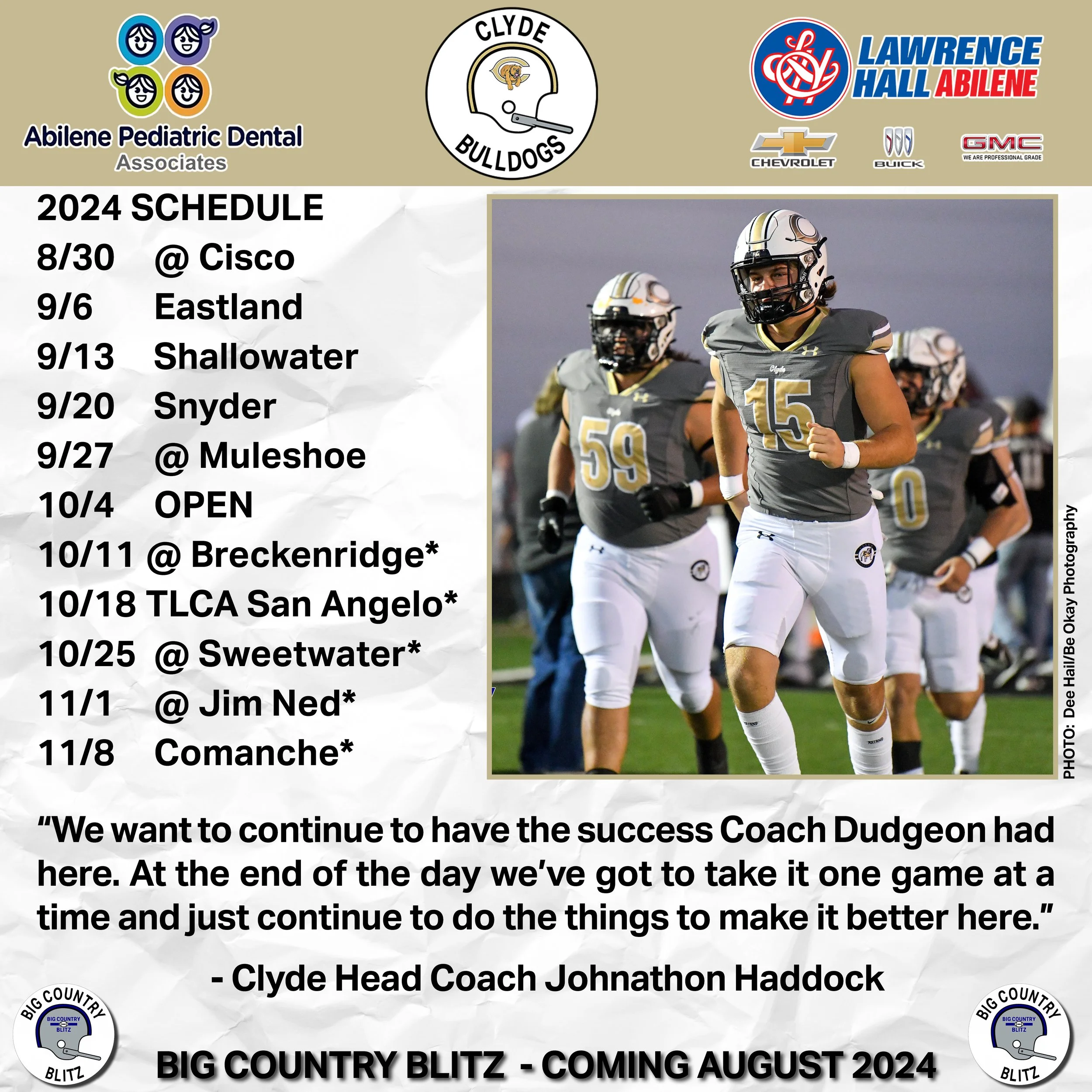 Clyde Bulldogs — Big Country Blitz