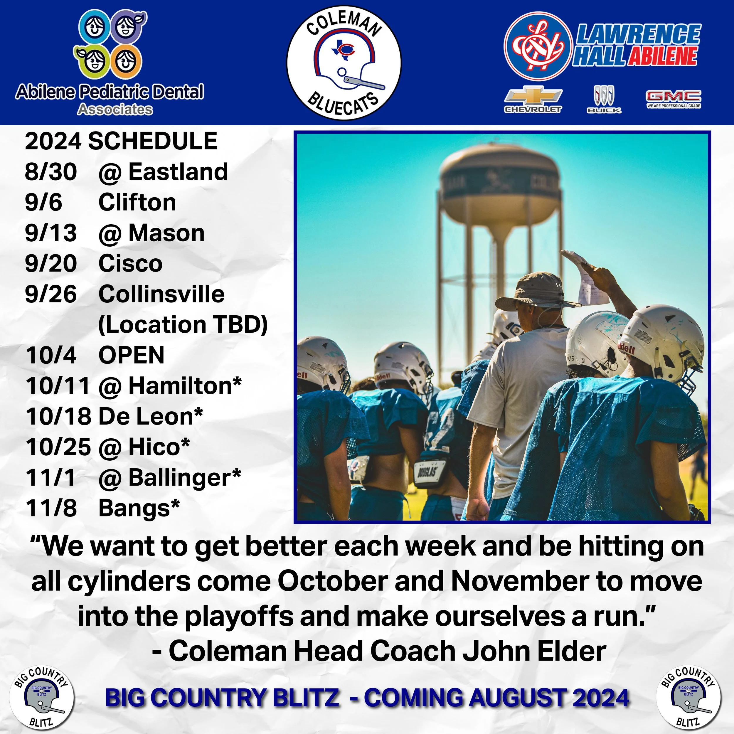 Coleman Bluecats — Big Country Blitz
