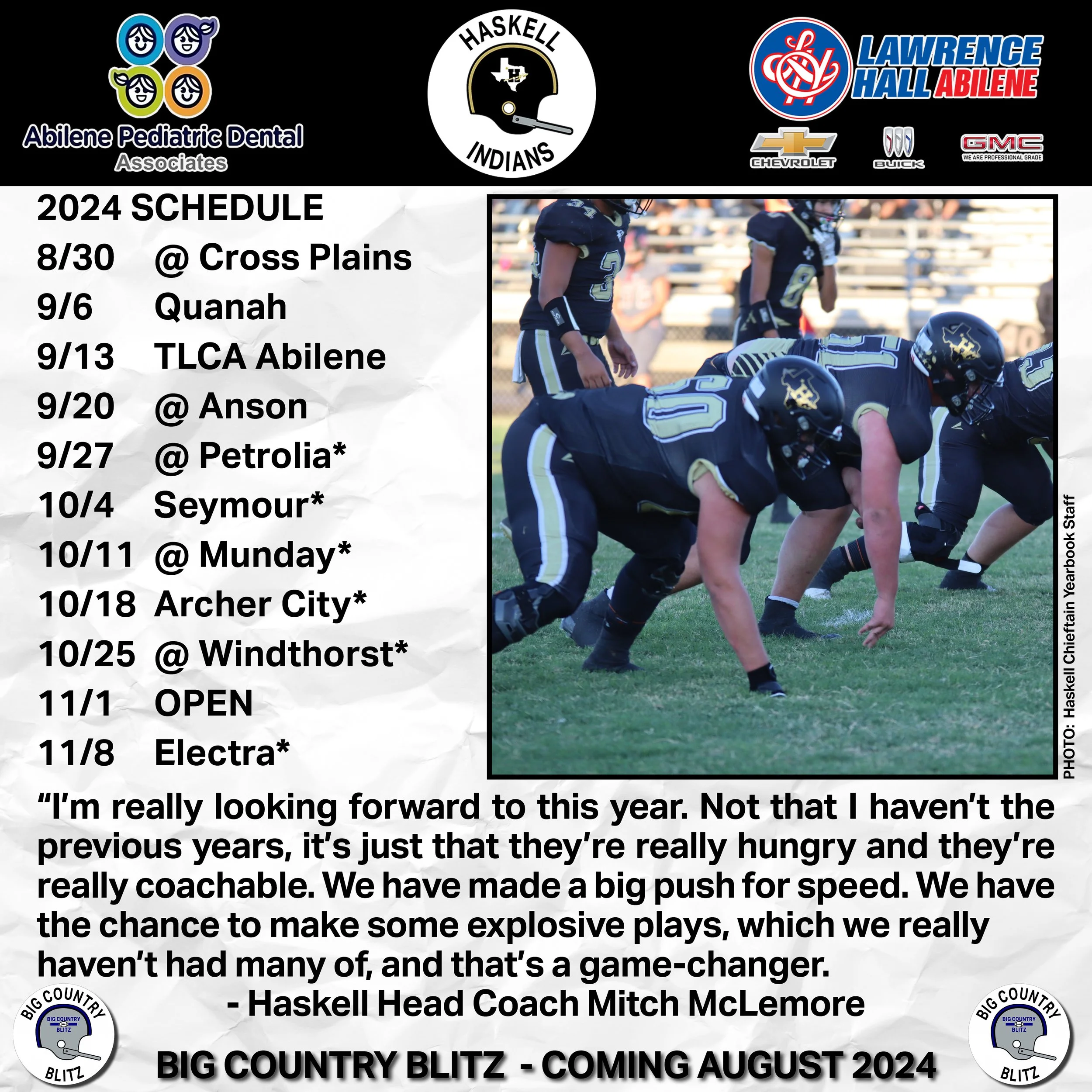 Haskell Indians — Big Country Blitz