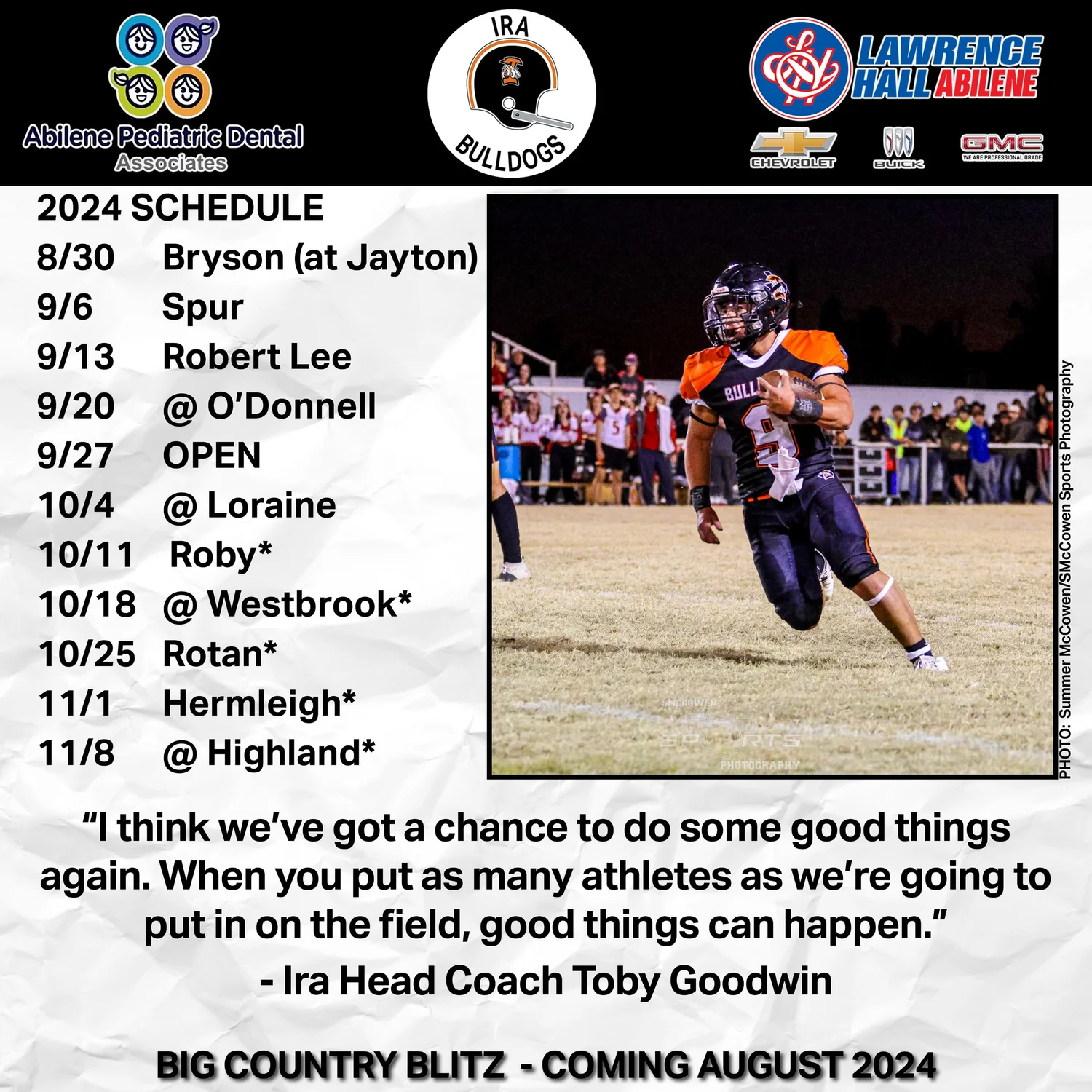 Ira Bulldogs — Big Country Blitz
