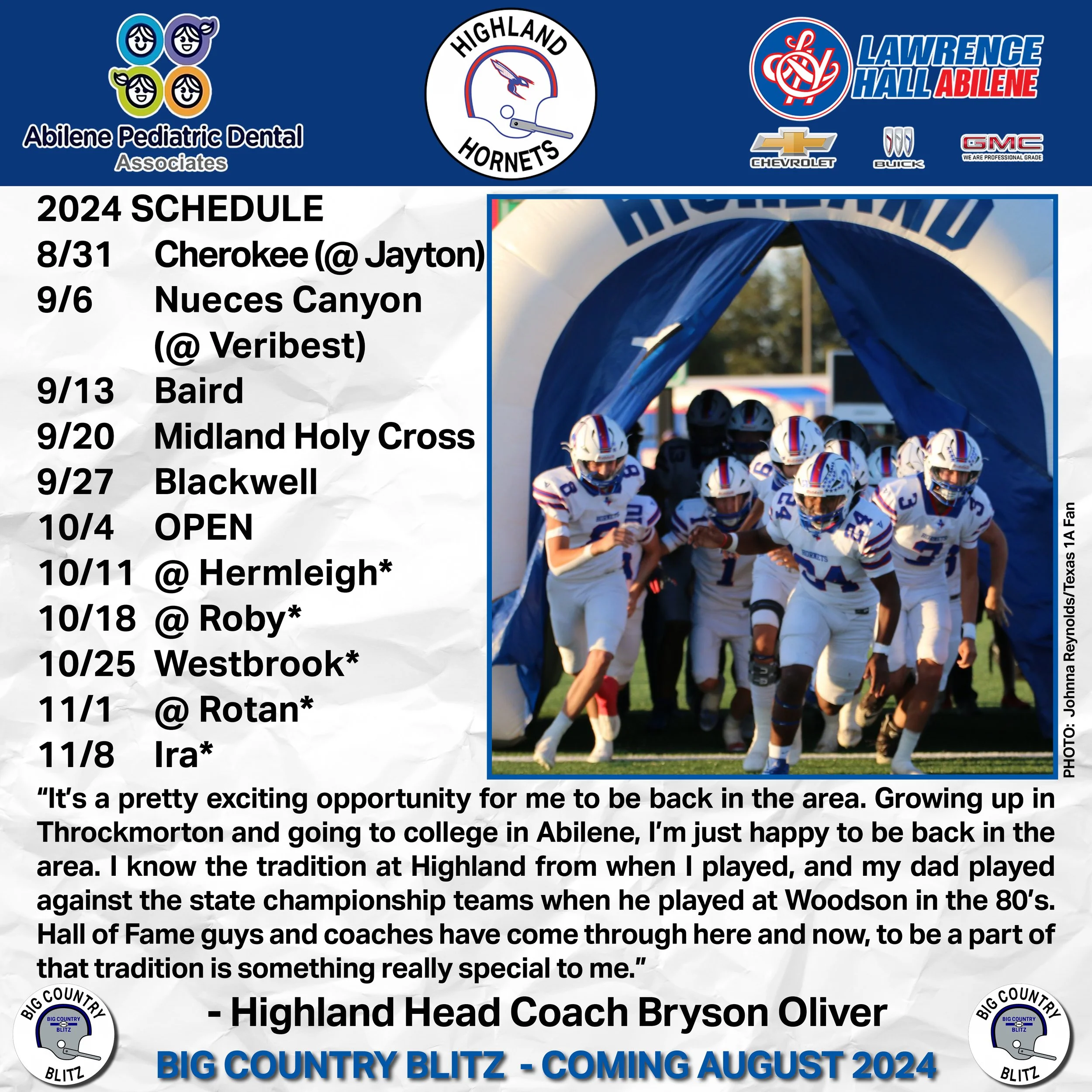 Highland Hornets — Big Country Blitz