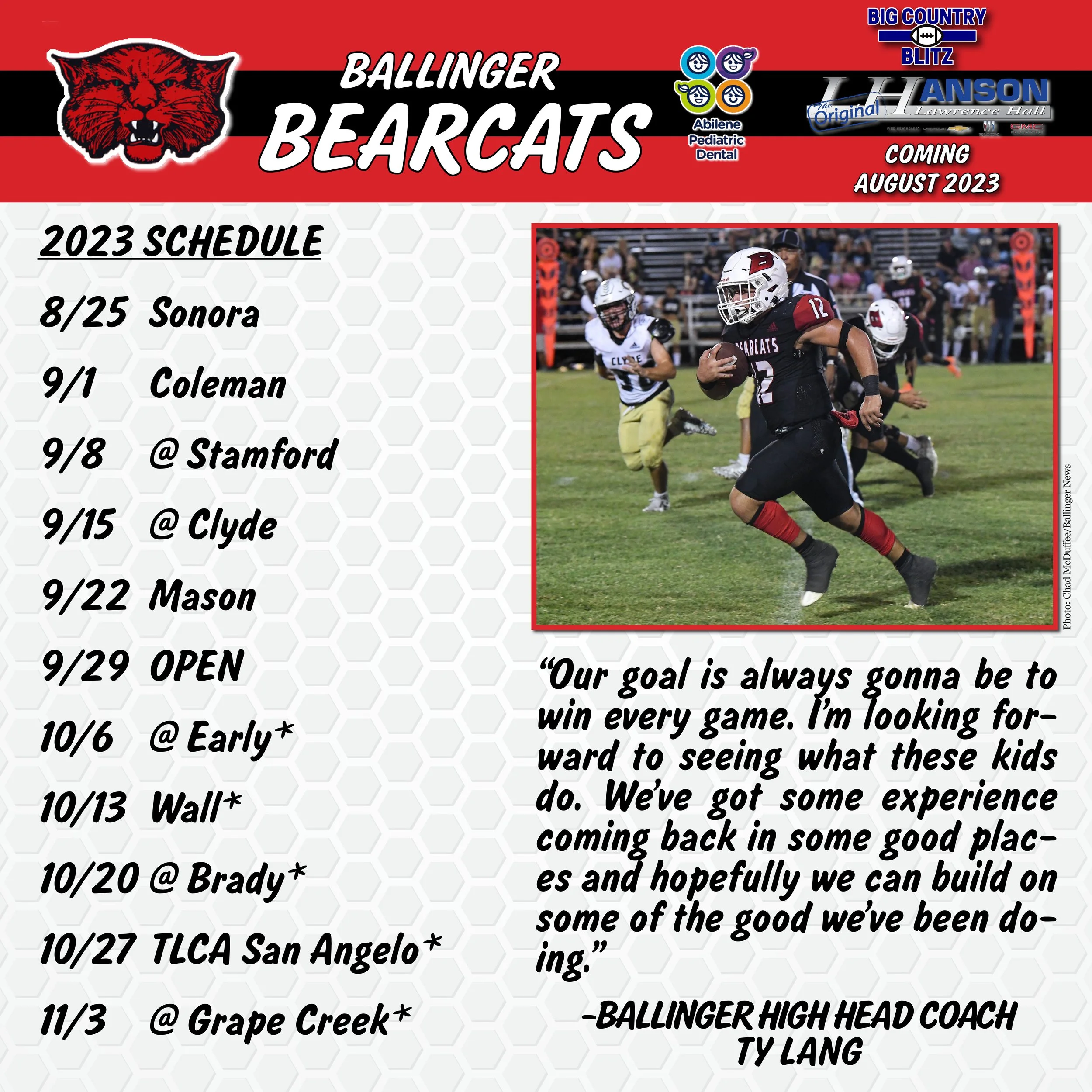 Ballinger Bearcats — Big Country Blitz