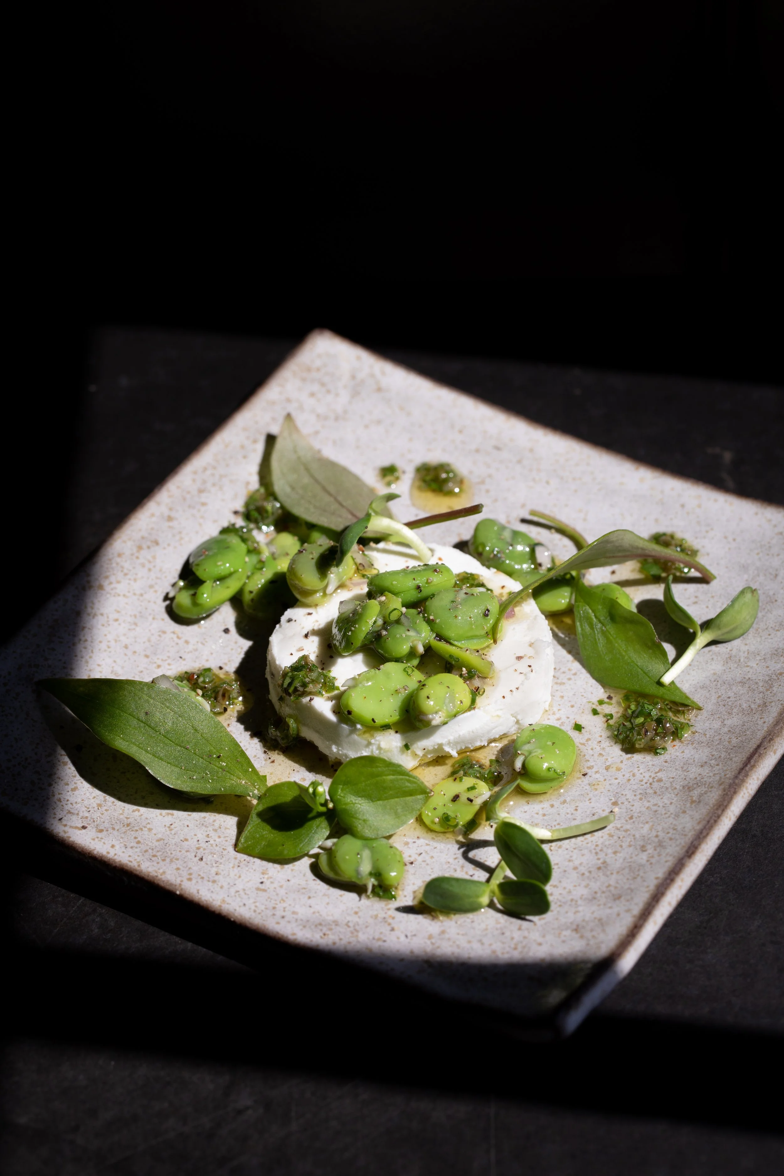 StarChefs - Recipe: Goat Cheese and Fava Bean Salad | Chef John Sundstrom