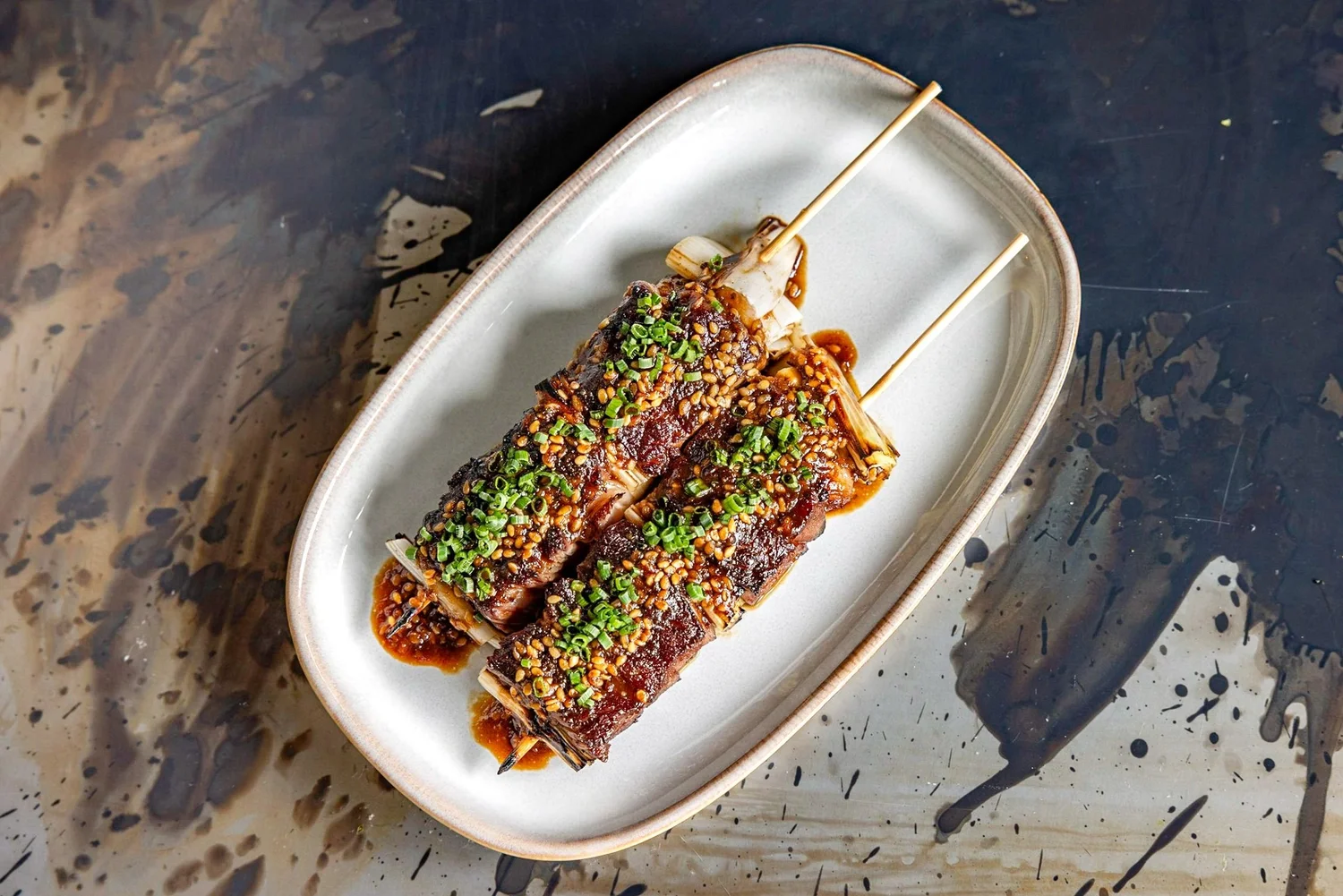 StarChefs - Cured Short Rib Skewer | Chef Ian Driscoll of Bar Futo