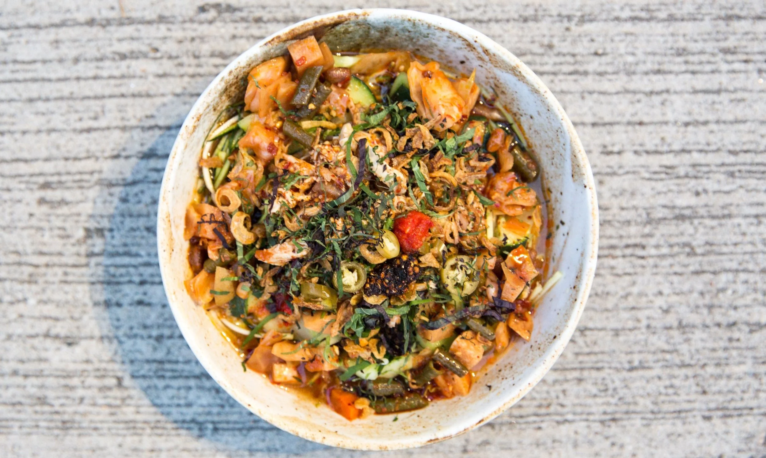 StarChefs - Málà Chicken Mixian | Chef Simone Tong of Little Tong ...
