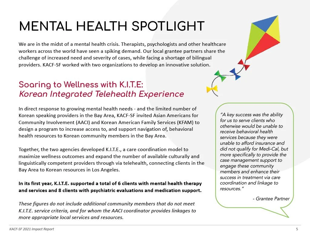OUR IMPACT — KACF-SF - Korean American Community Foundation of San ...