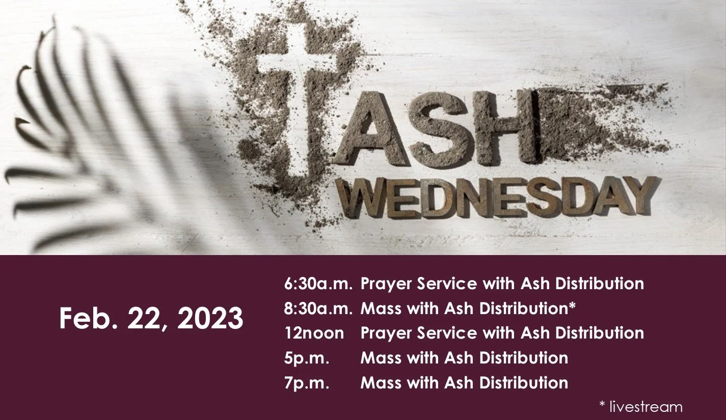 Ash Wednesday — St. John the Evangelist