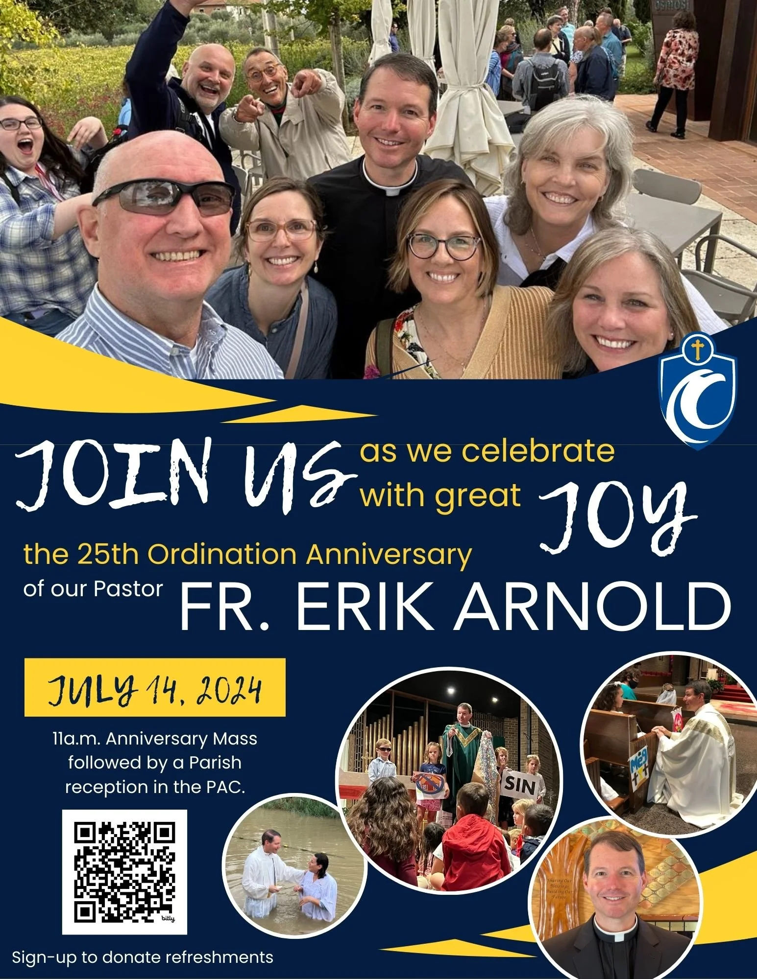 Fr. Erik Arnold 25th Ordination Anniversary Celebration — St. John the Evangelist