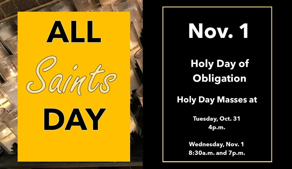 All Saints Day - Holy Day of Obligation — St. John the Evangelist