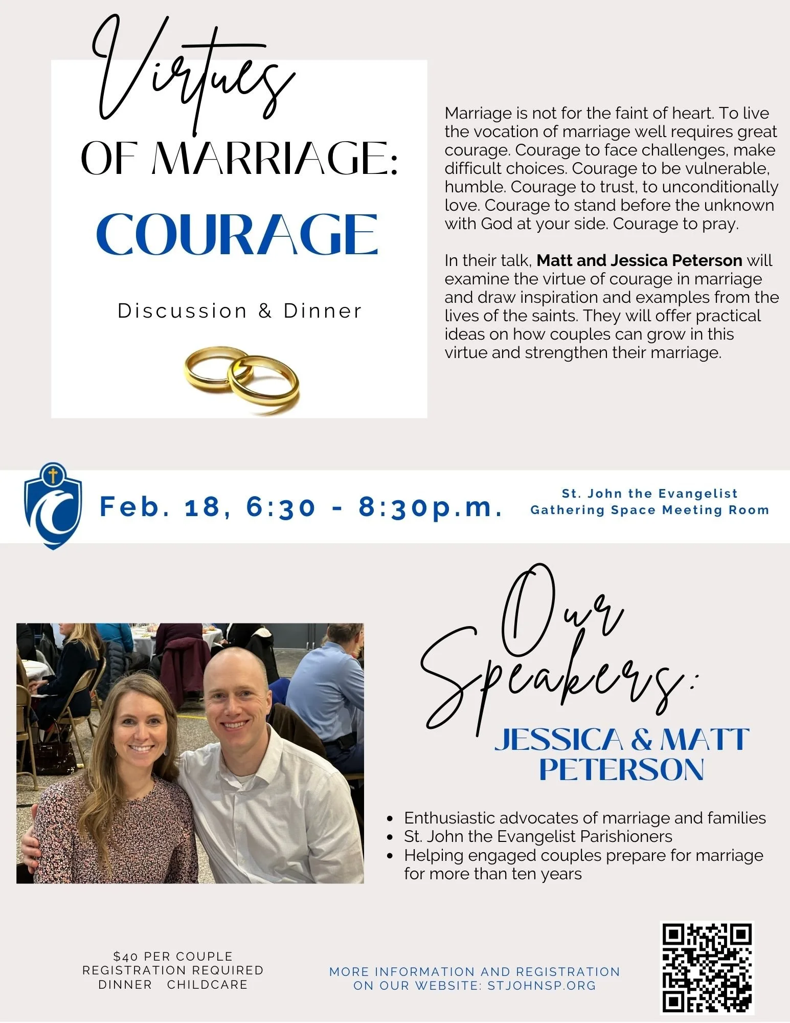 Marriage Enrichment Series - Virtues of Marriage - Courage — St. John ...