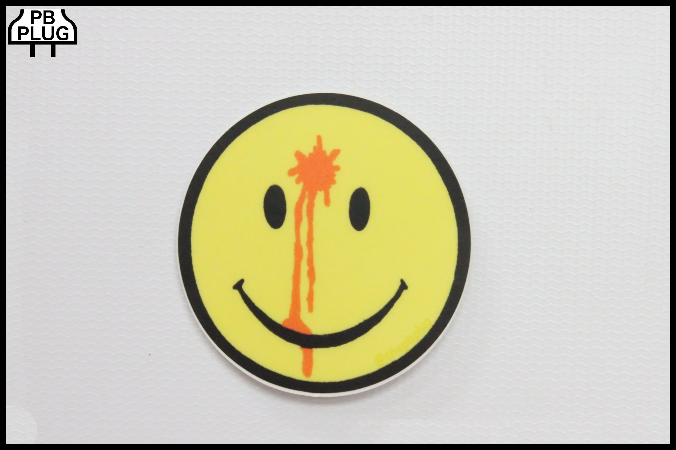 Sticker - Headshot Smiley — The PBPlug