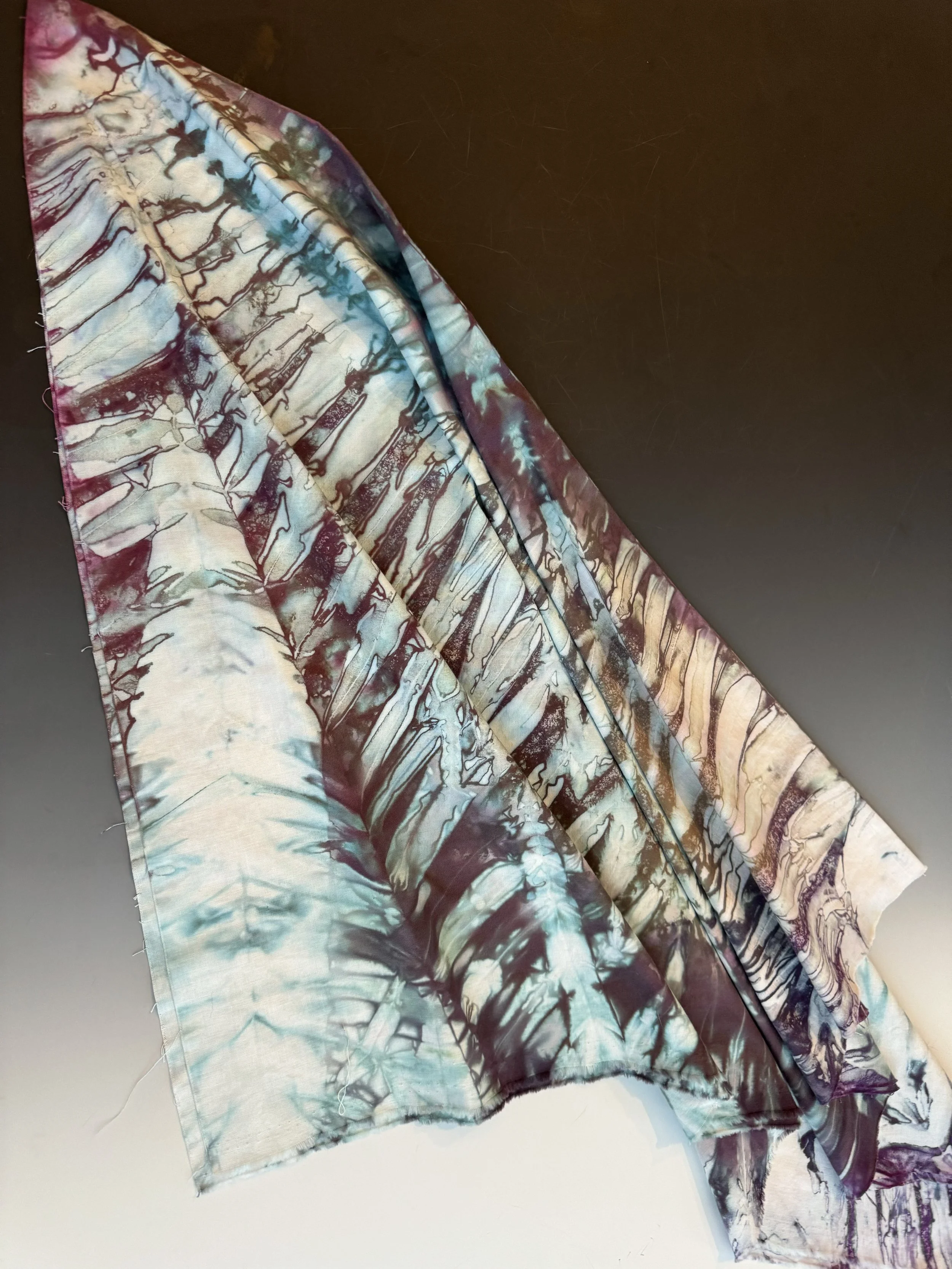 Arashi Shibori Style Techniques with Ice Dyeing — Natalie Woven