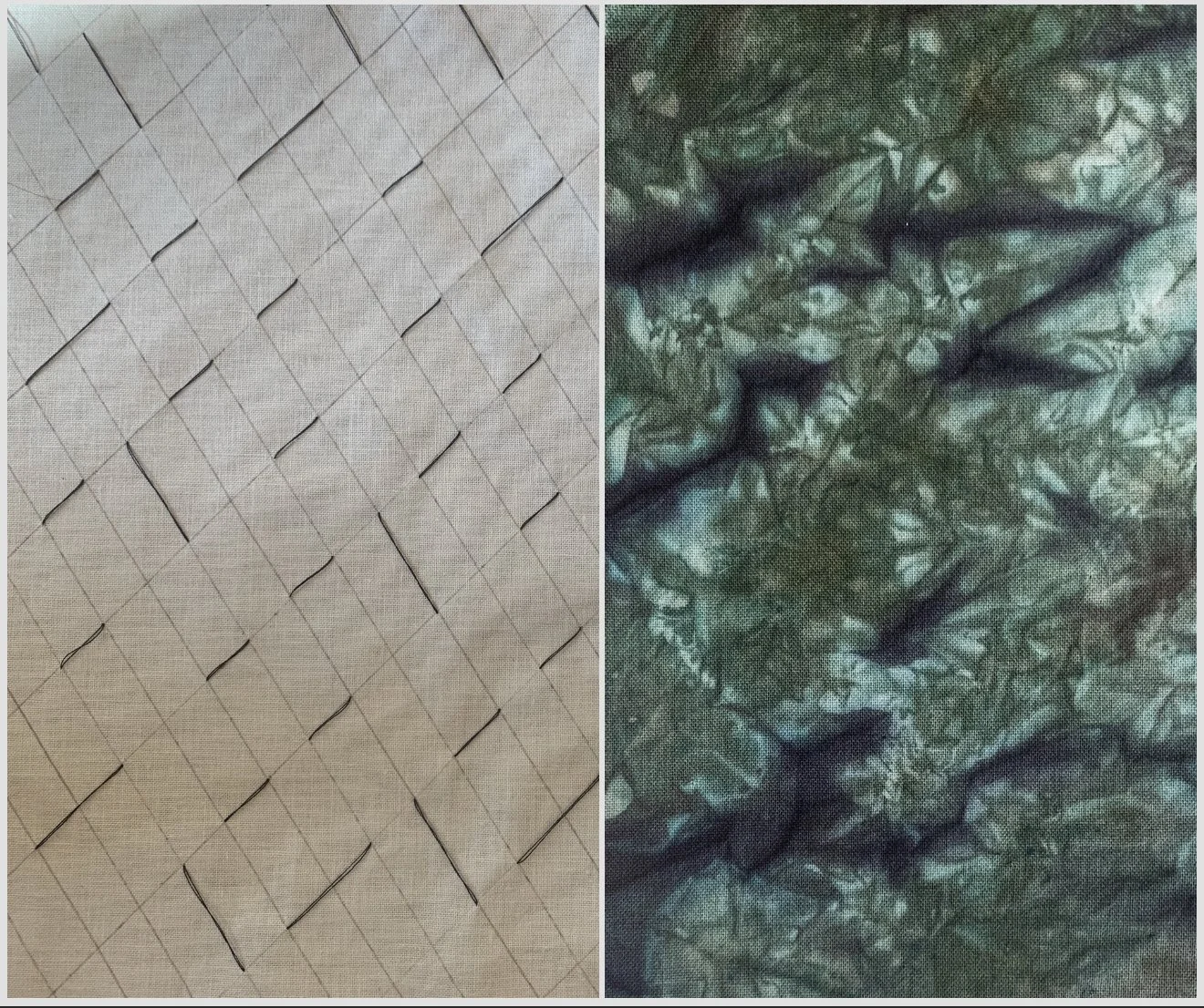 Stitched Shibori and More Ice Dye Samples — Natalie Woven