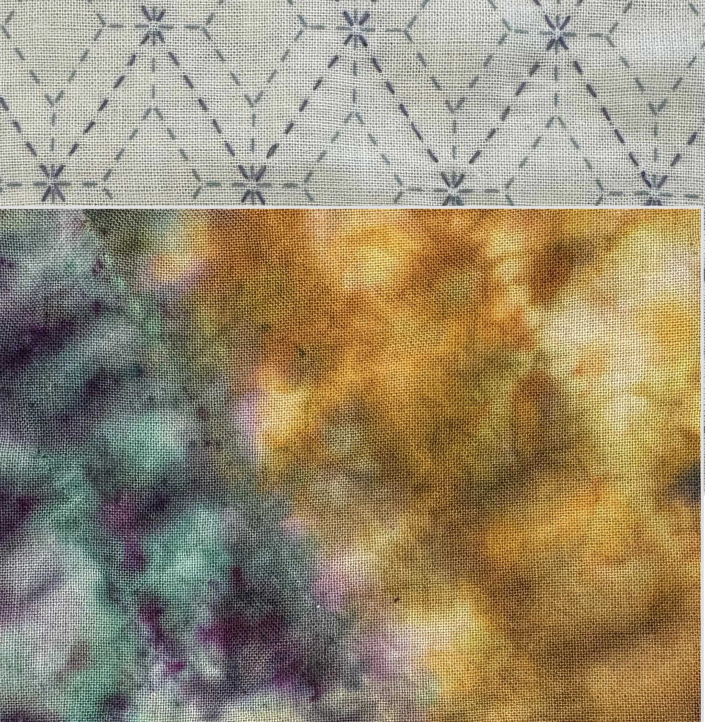 Stitched Shibori and More Ice Dye Samples — Natalie Woven
