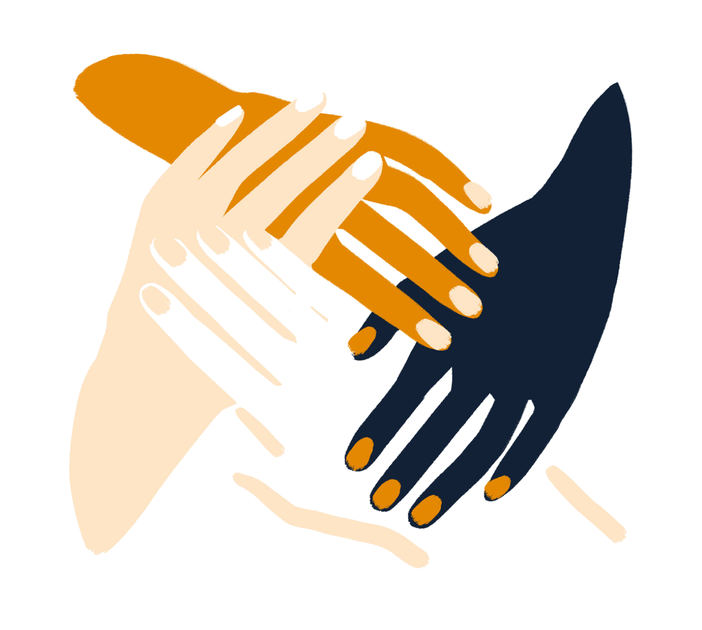 Helping Hands Border Clipart