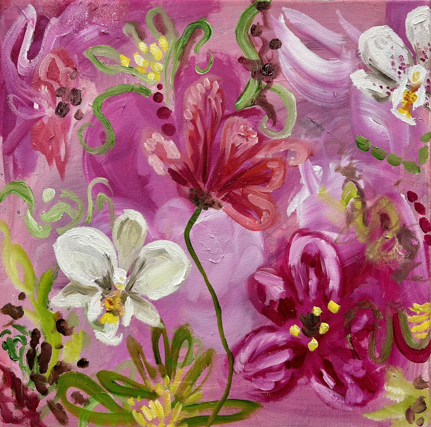 Nisha Boehm: Celebrating Feminity, Girlhood, and Florals Through Art ...